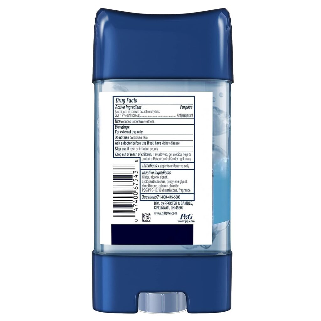 Gillette Antiperspirant And Deodorant For Men Review - Pureluxes